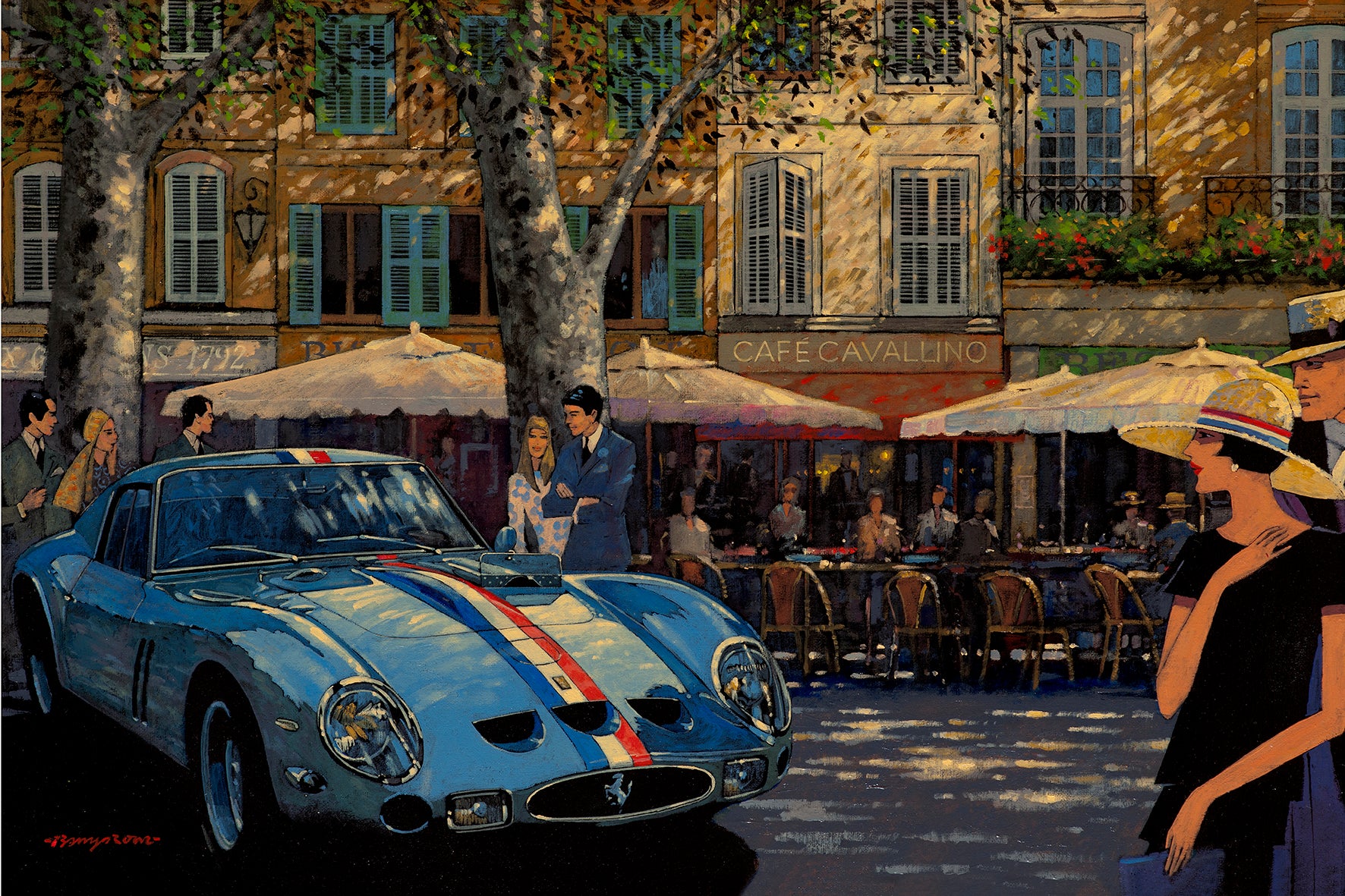 Artist Barry Rowe (1938-2022) Atmosphere and Light – Historic Car Art
