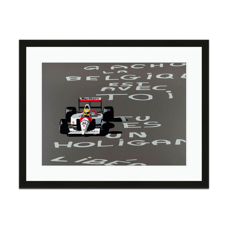 Joel CLARK -SPEED ICONS: Ayrton Senna - Print – Historic Car Art