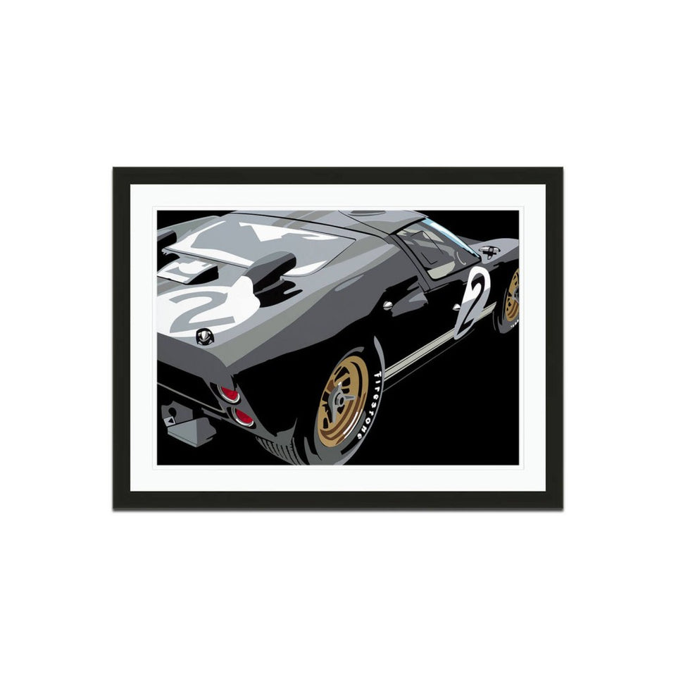 Joel CLARK -SPEED ICONS: Ford GT40 - Print – Historic Car Art