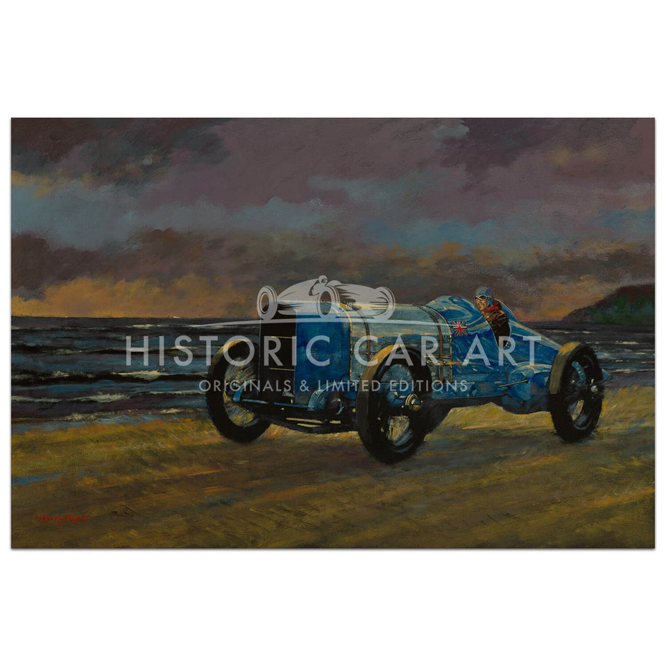 Barry ROWE -Blue Bird on the Beach | Malcolm Campbell | 1924 Sunbeam ...