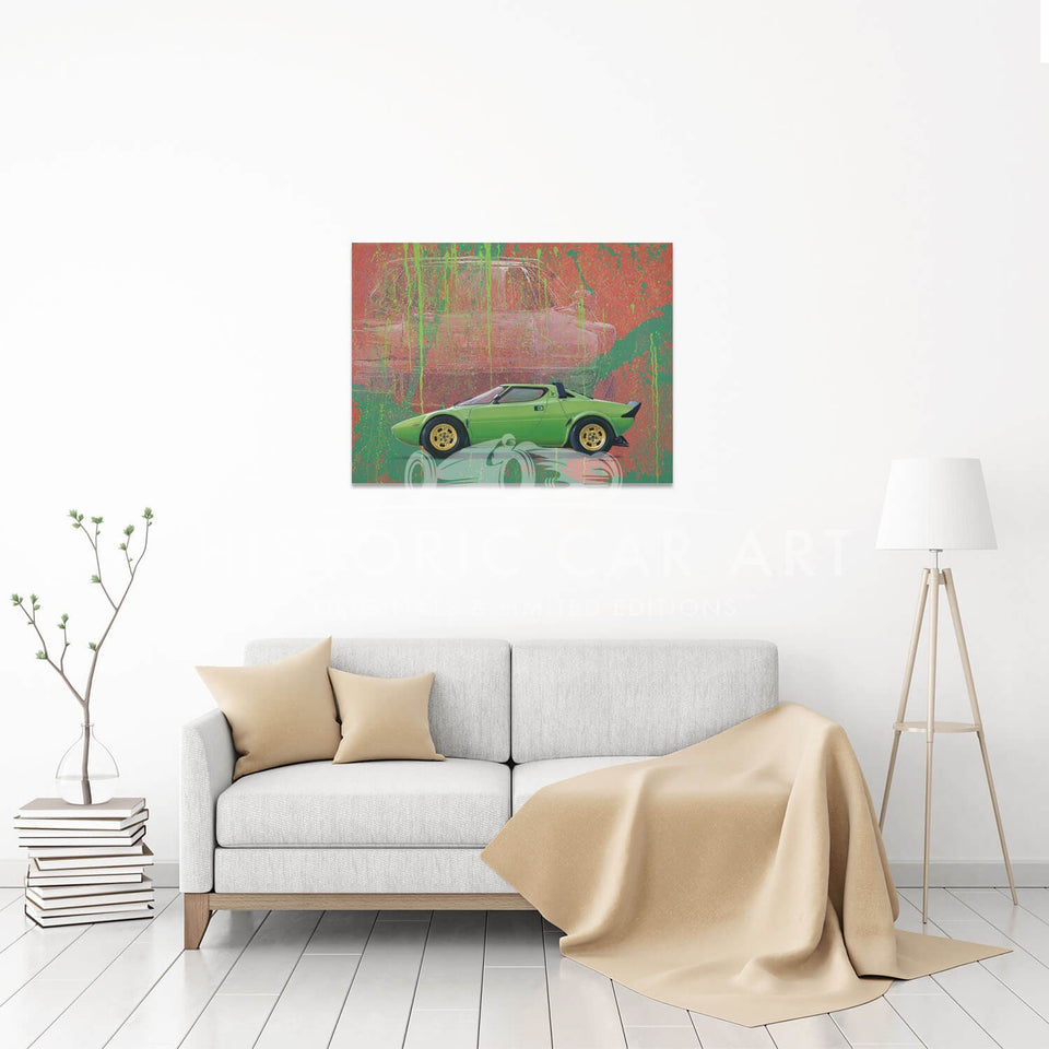 Simon BRITNELL -Lancia Stratos | Art Print – Historic Car Art