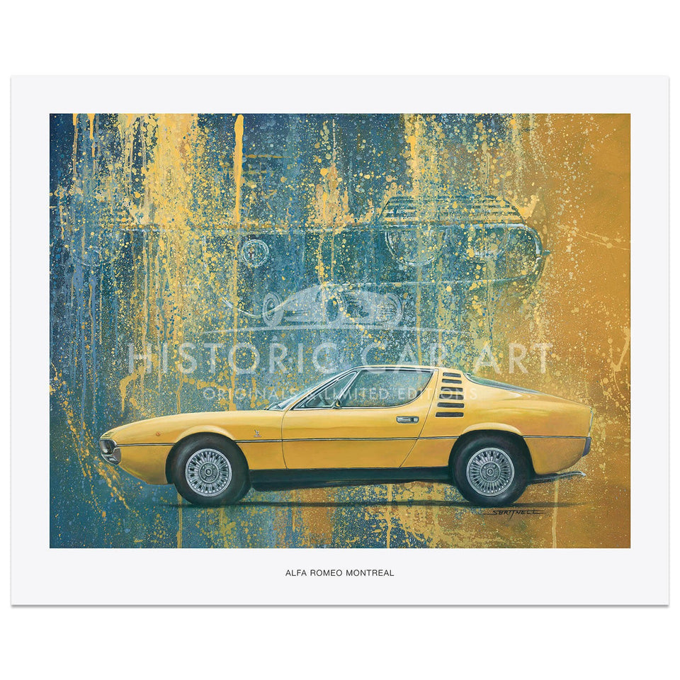 Simon BRITNELL -Alfa Romeo Montreal | Art Print – Historic Car Art