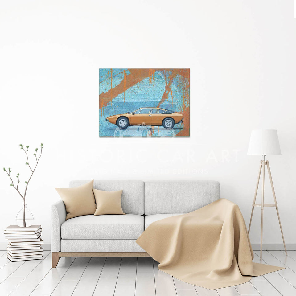 Simon BRITNELL -Lamborghini Urraco | Artwork – Historic Car Art