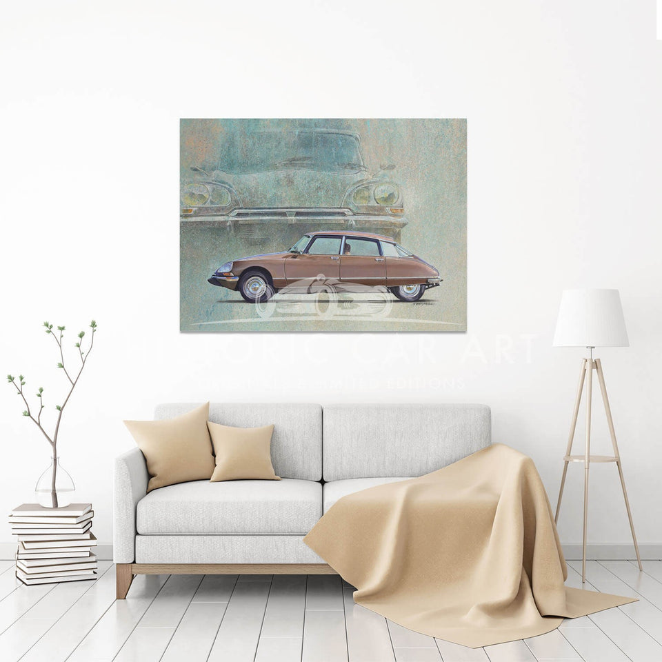 Simon BRITNELL -Citroen DS23 Pallas | Artwork – Historic Car Art