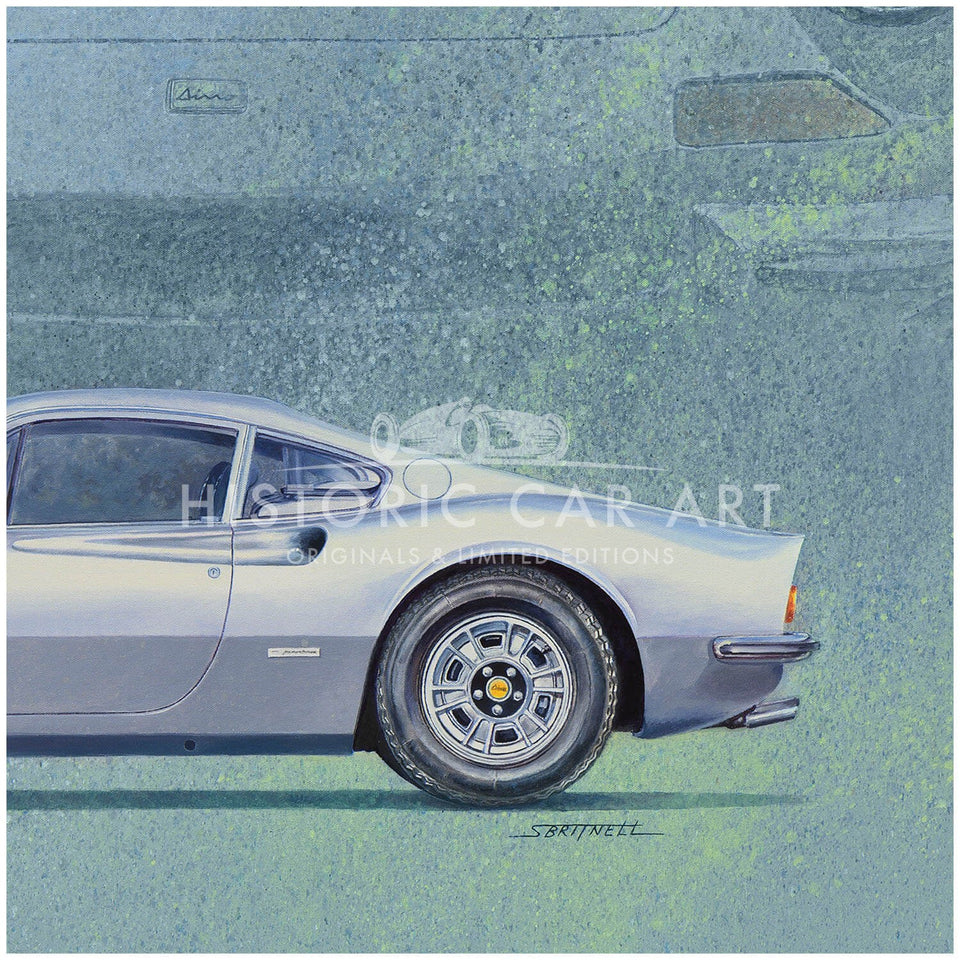 Simon BRITNELL -Ferrari Dino 246 GT | Art Print – Historic Car Art