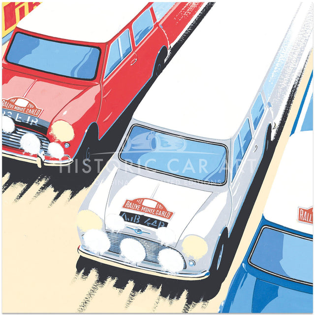 Charles AVALON -Mini Cooper S – Monte Carlo Rallye | Poster – Historic ...