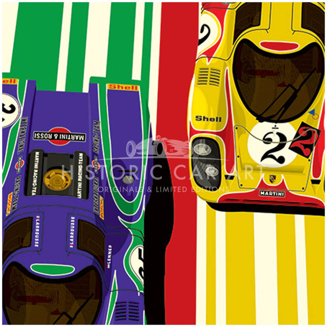 Studio BILBEY -Famous Liveries: Porsche 917 | The Hippy Porsches | Art ...