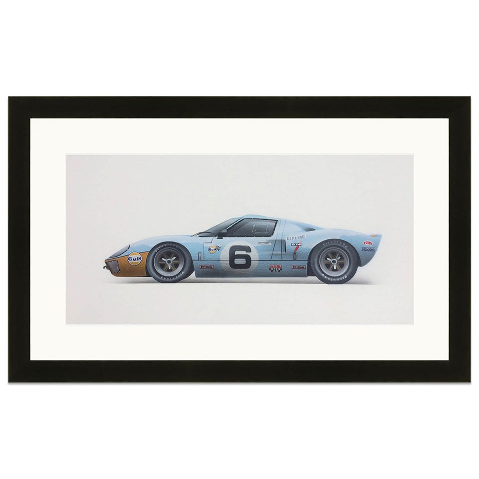 Andy SHORE -Gulf Ford GT40 | Ickx / Oliver | Le Mans 24 Hours 1969 ...