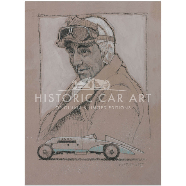Roy PUTT -JG Parry Thomas | BABS | Art Print – Historic Car Art