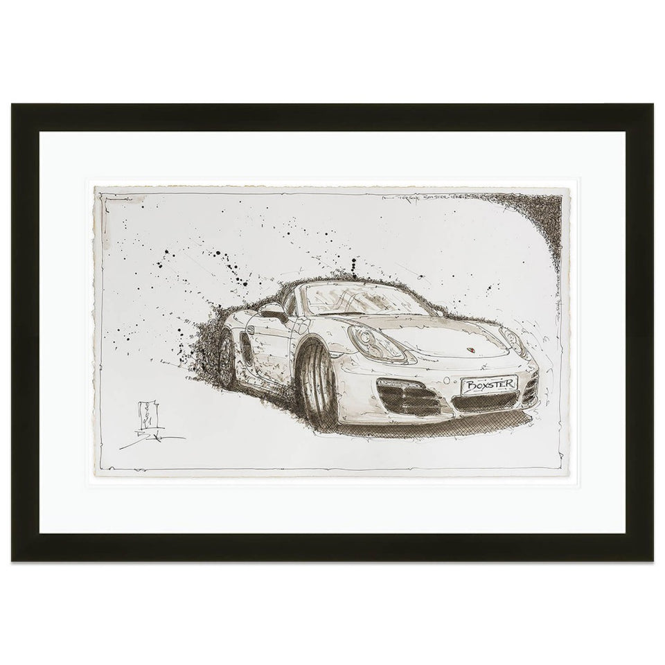 Dirk BECKER -Porsche Boxster 981 | Art Print – Historic Car Art