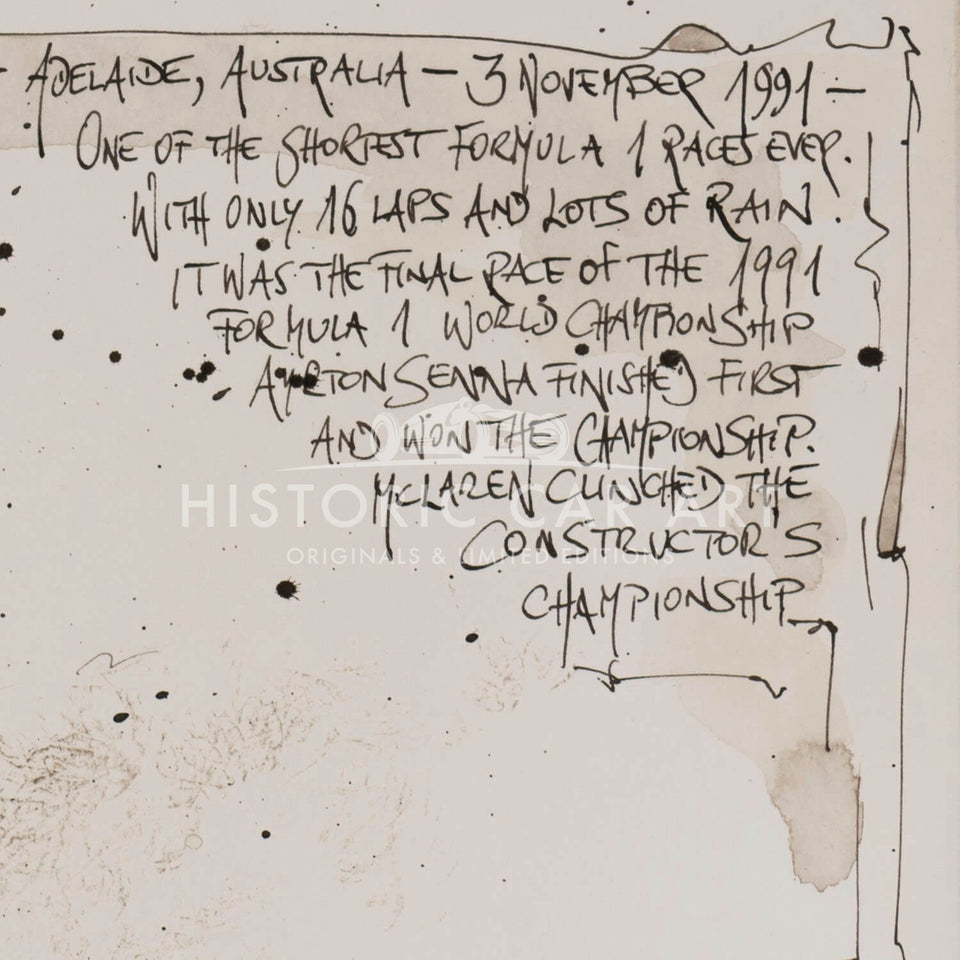 Dirk BECKER -Racing Legends | Raindance | Aryton Senna | 1991 | Art ...