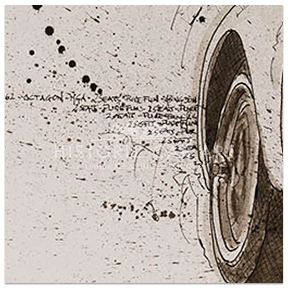 Dirk BECKER -MG MGA | Art Print – Historic Car Art