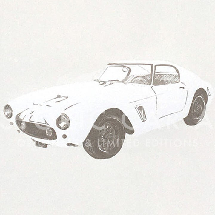 Kate ALGER -Ferrari 250 SWB | Neutral | Screen Print – Historic Car Art