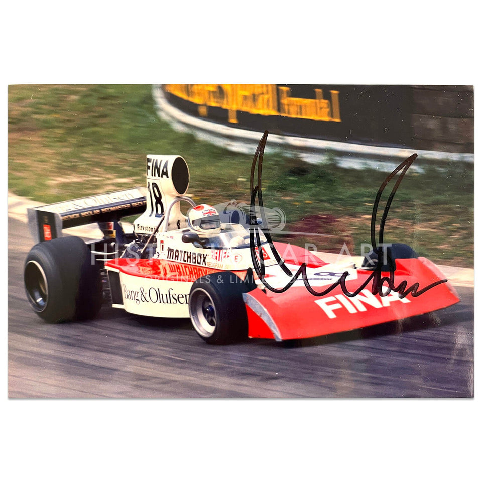 Unknown Artist -Derek Bell | 1974 Surtees-Ford | Signed Photograph ...