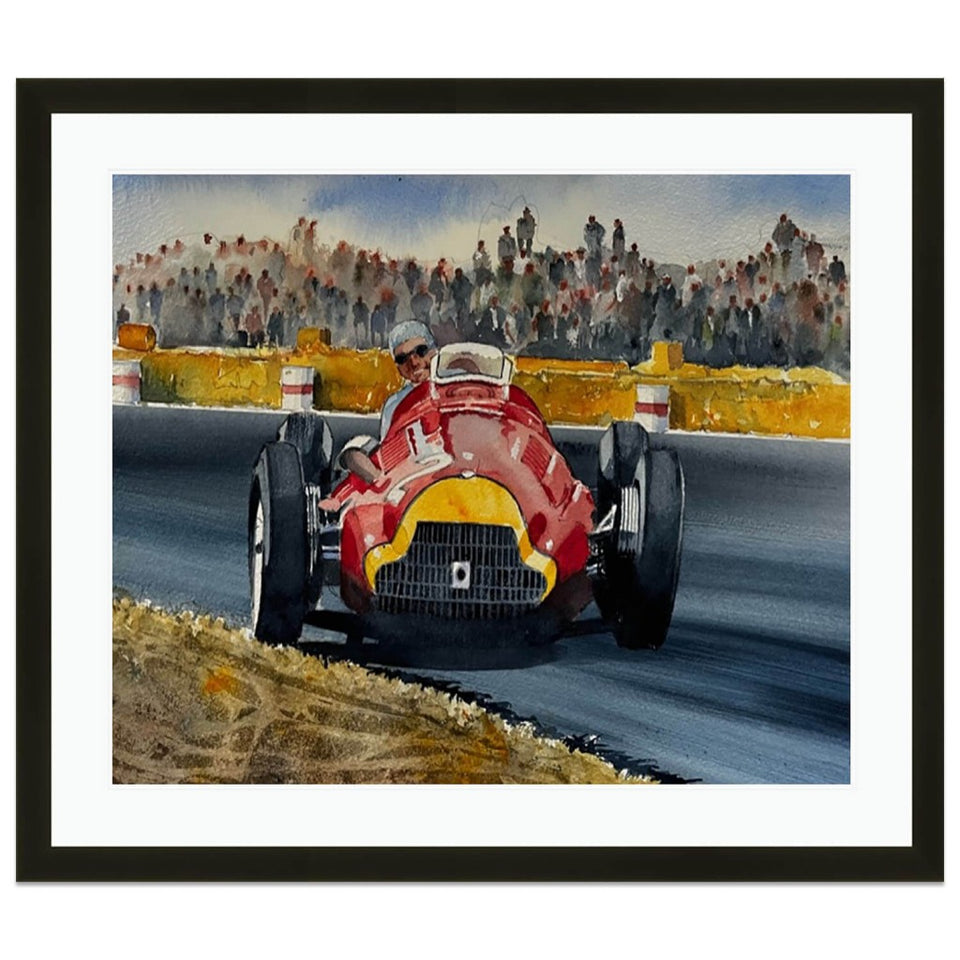 Neil Collins -El Chueco | Fangio | Artwork – Historic Car Art