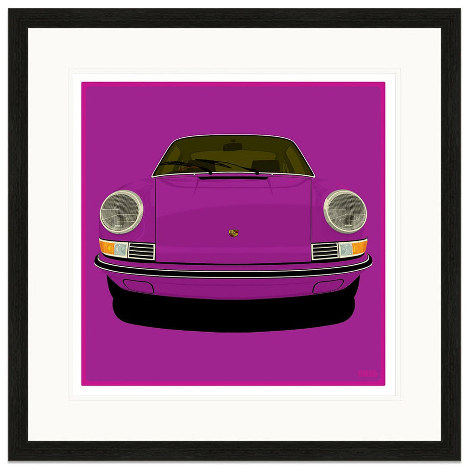 Studio BILBEY -Porsche 911 Front | Munsell Purple | Art Print ...