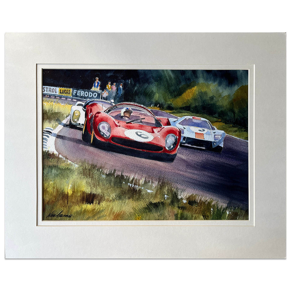 Neil Collins -Chris Amon | 1967 BOAC International 500 | Ferrari 330 P4 ...